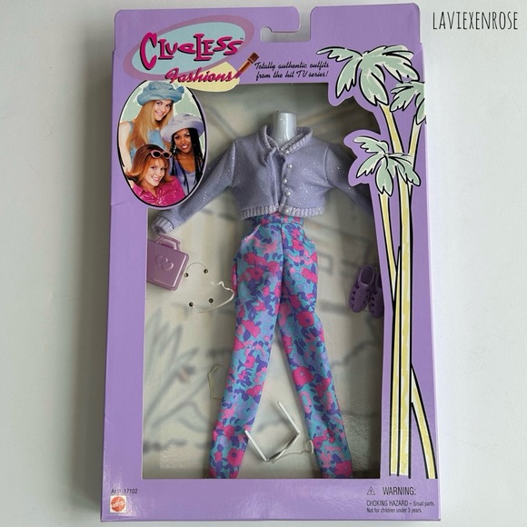 Mattel | Toys | 996 Clueless Doll Fashions Lavender Top Floral Pants ...